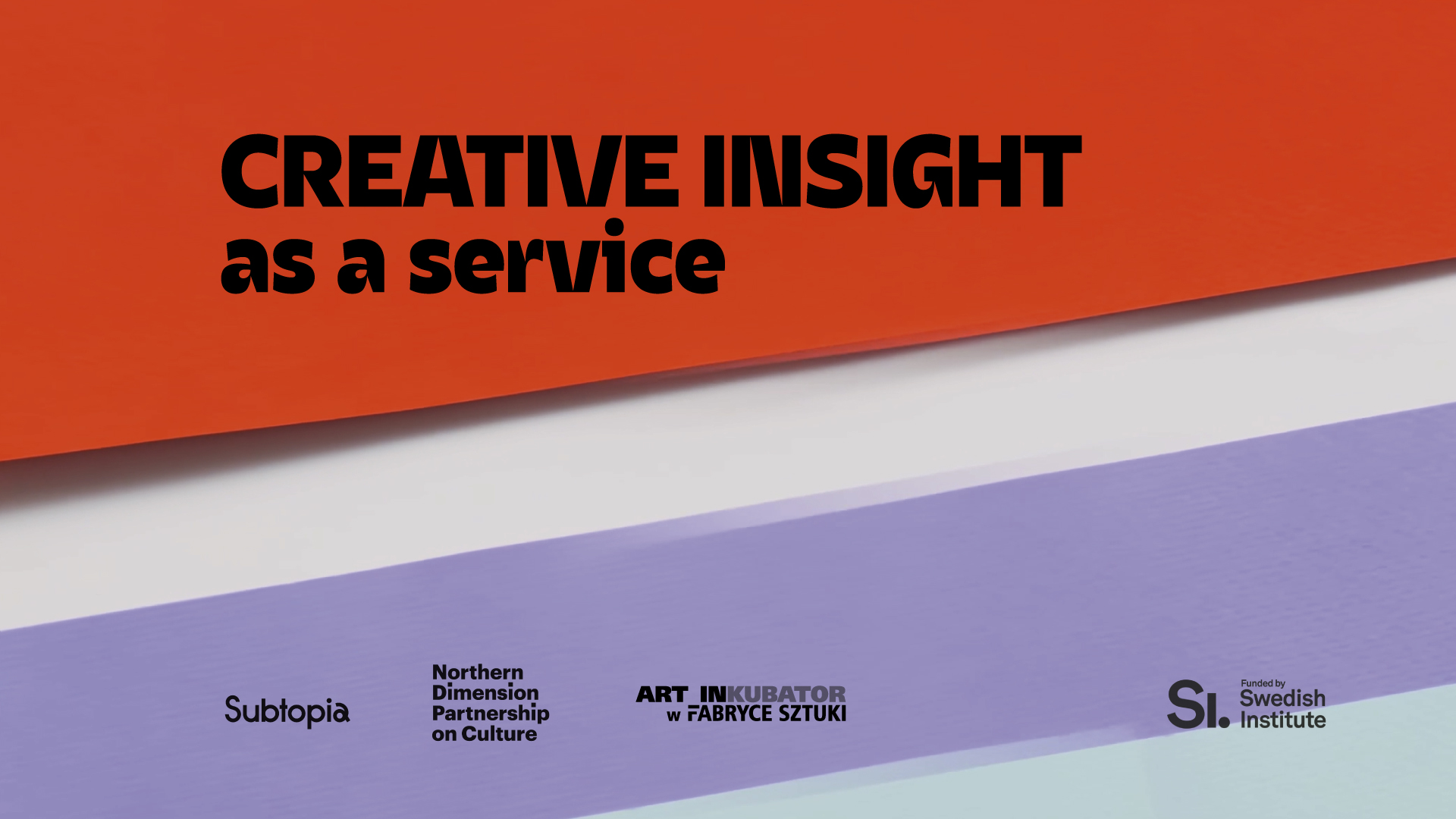 Creative Insight as a Service - NDPC