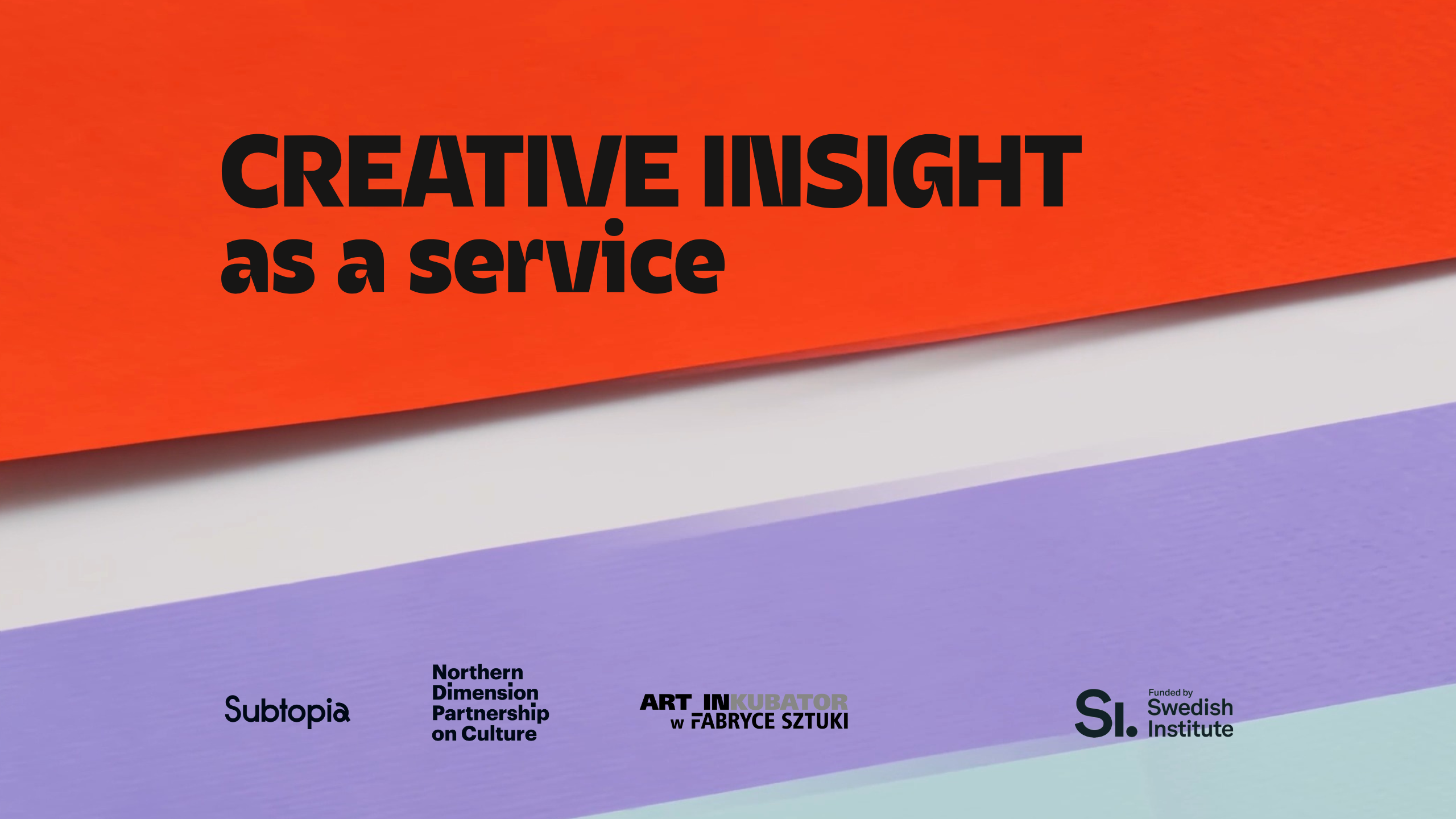Creative Insight as a Service - NDPC